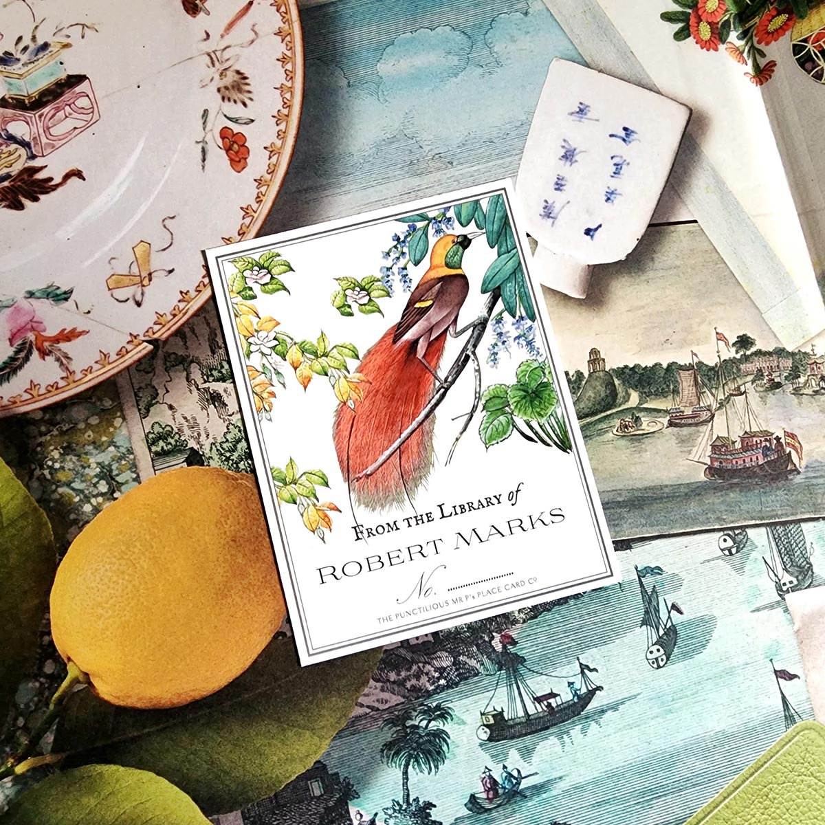 Set/ 12- Birds of India Custom Bookplates