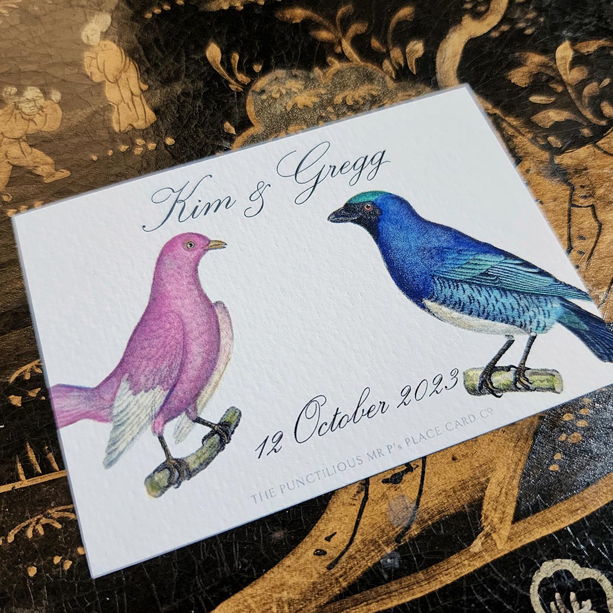 Set/ 18 Chromatic Cuckoo- Custom Gift Notes/ Thank You Cards