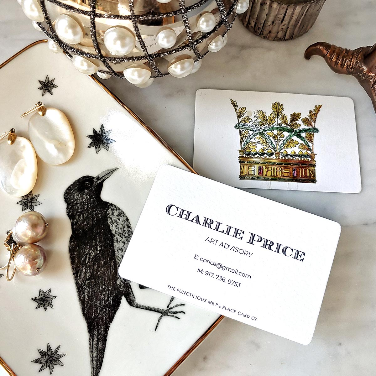 Set/ 16- Illustrated Custom Calling Cards