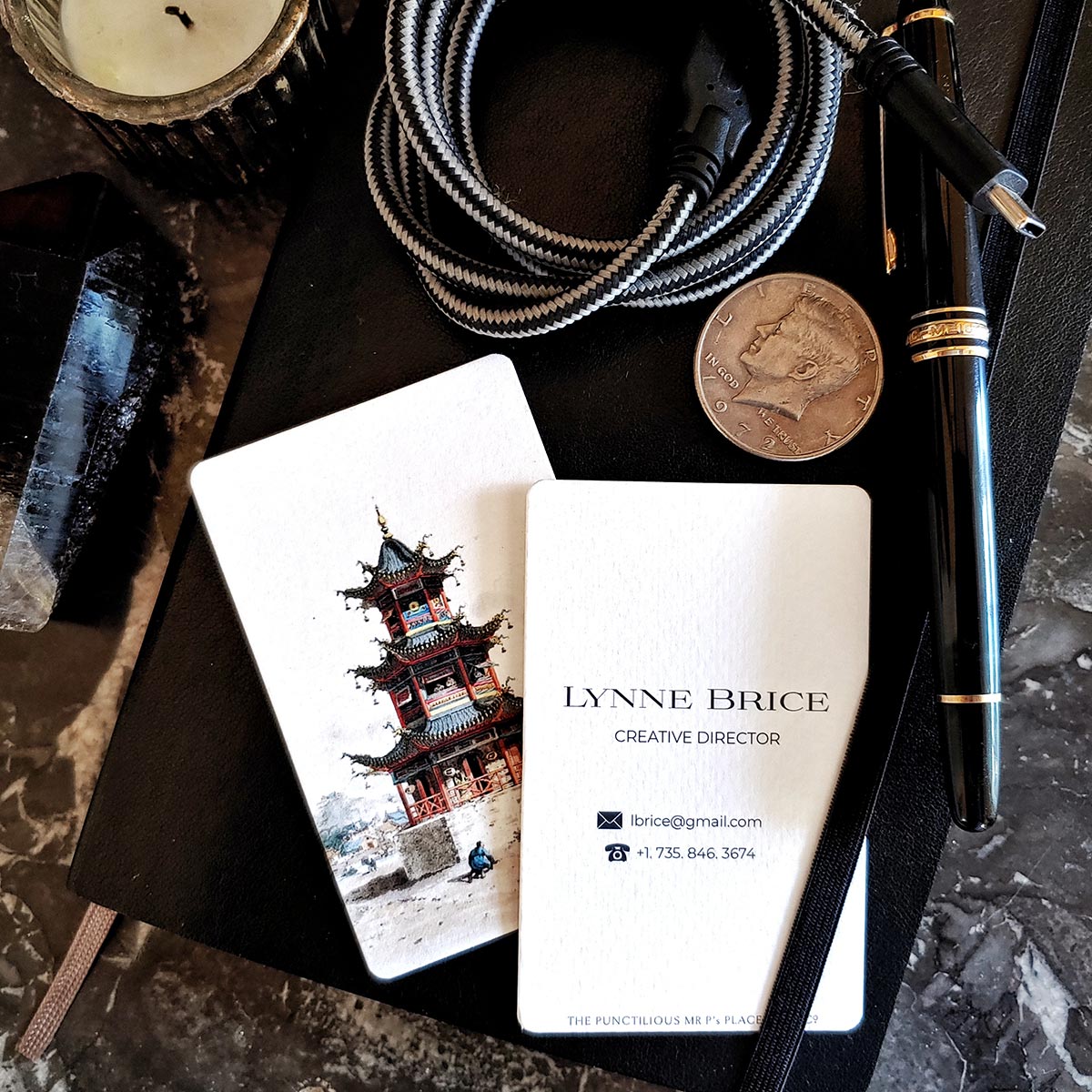 Set/ 16- Illustrated Custom Calling Cards