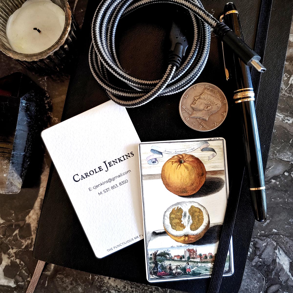 Set/ 16- Illustrated Custom Calling Cards