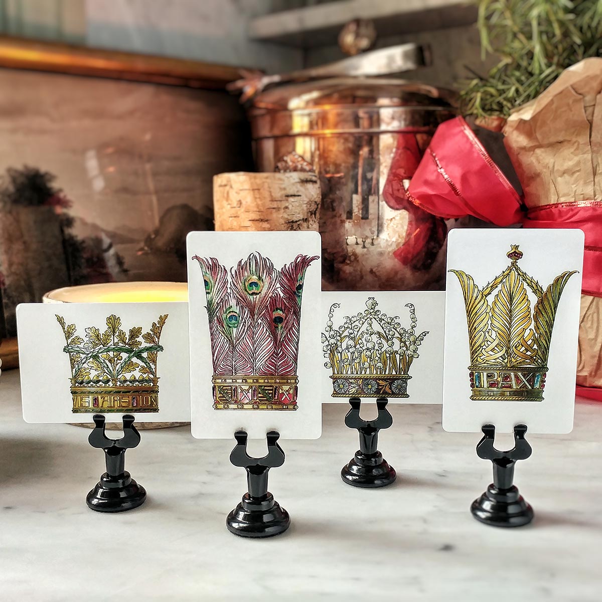 Set/ 6 Four Seasons Box- Packs of name place cards