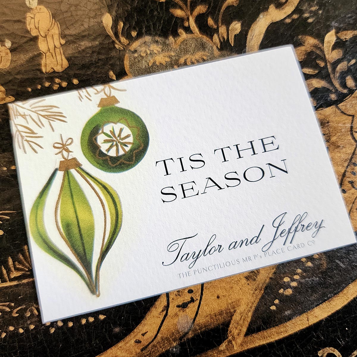 Set/ 18 Mid-Century Baubles- Custom Gift Notes/ Thank Yous