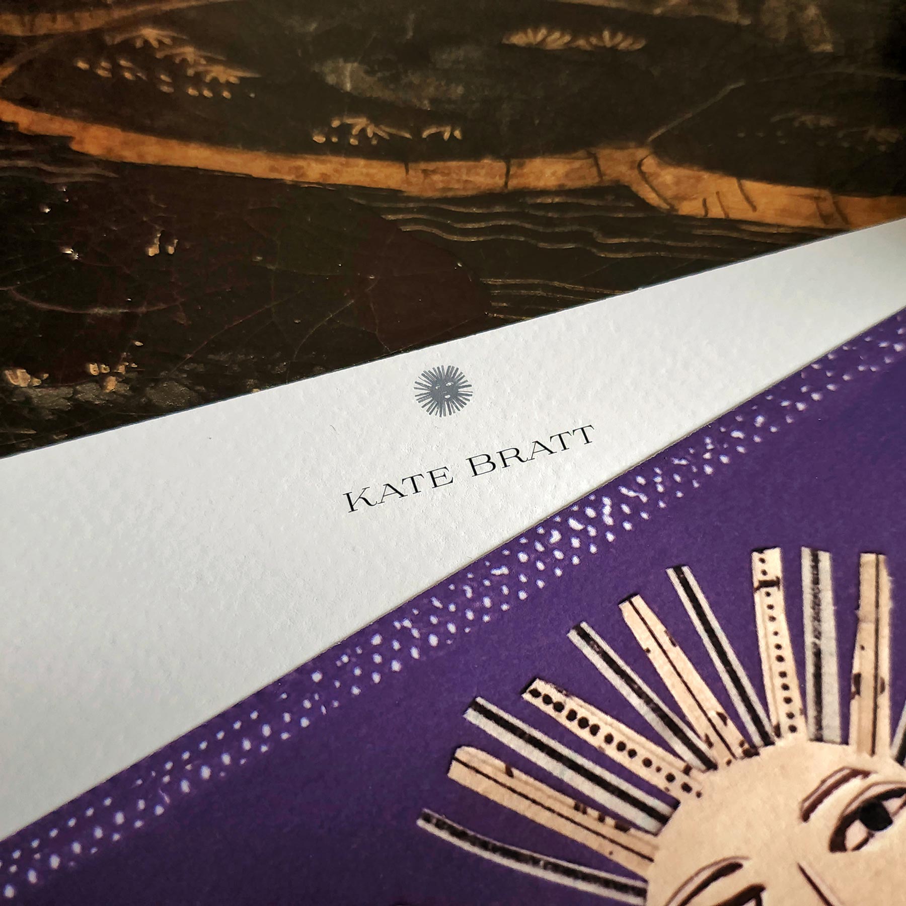 Set/ 12 Sun-Face Custom Note Cards by Sarah V Battle